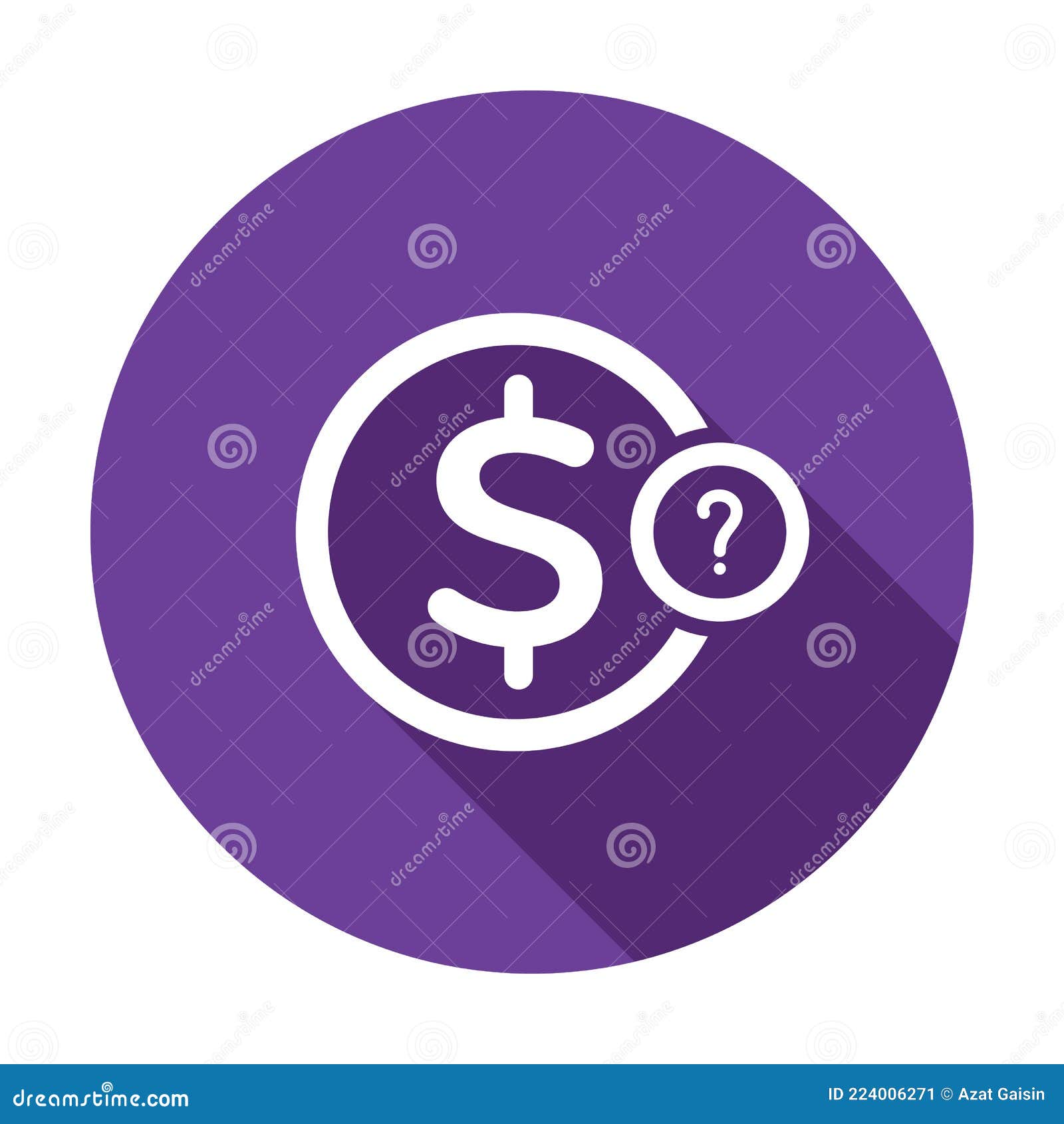 Asking for Money Icon. Finance Icon with Question Mark. Finance Icon ...