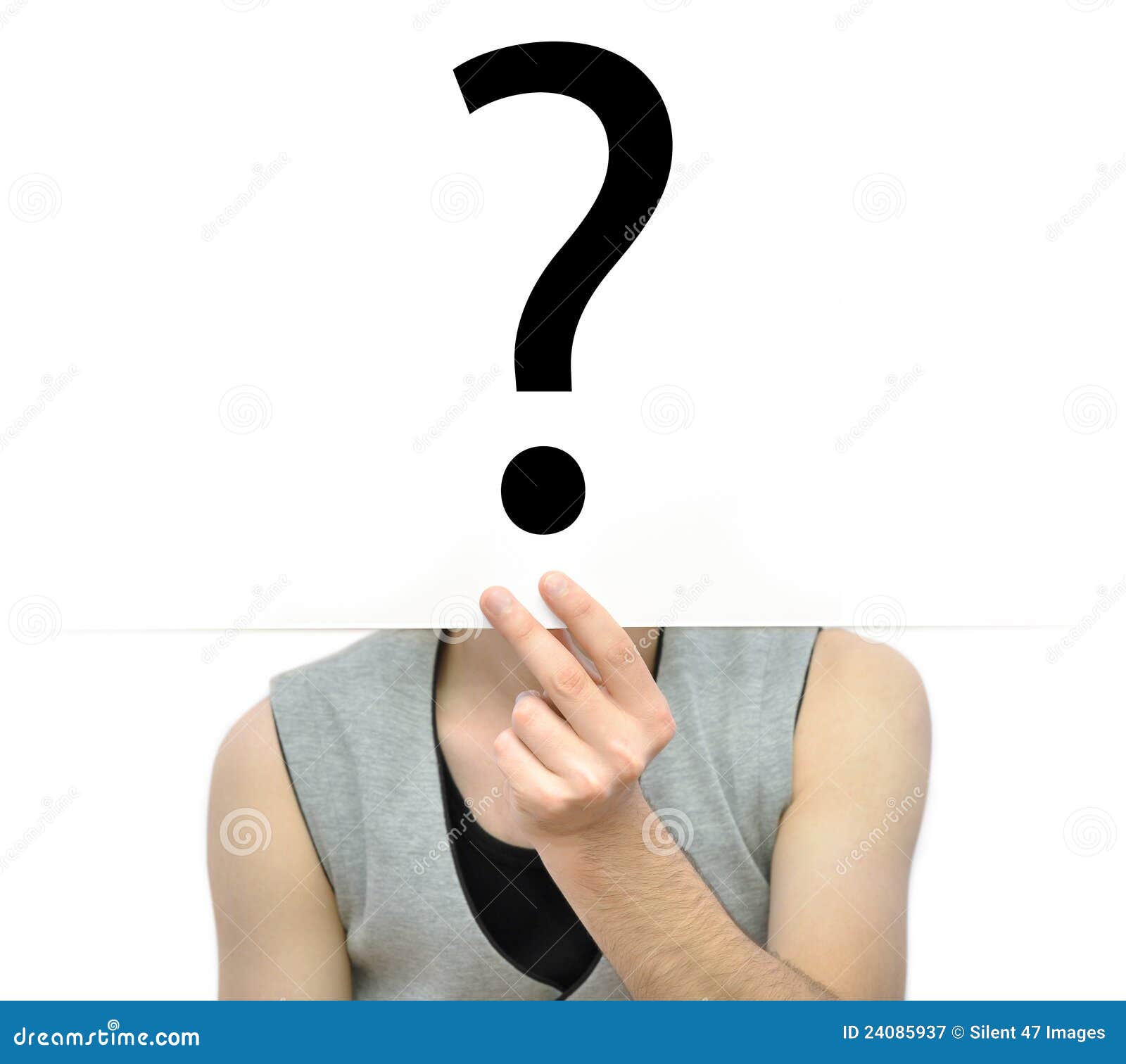 Asking a question stock image. Image of paper, businessman - 24085937