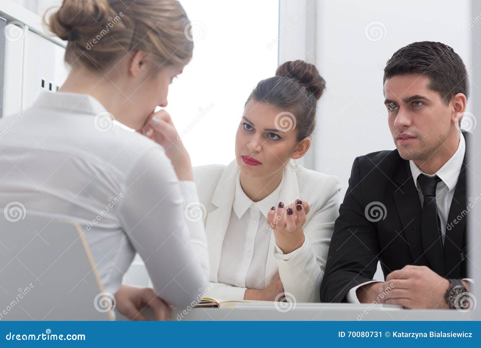 Asking a question stock image. Image of business, employer - 70080731