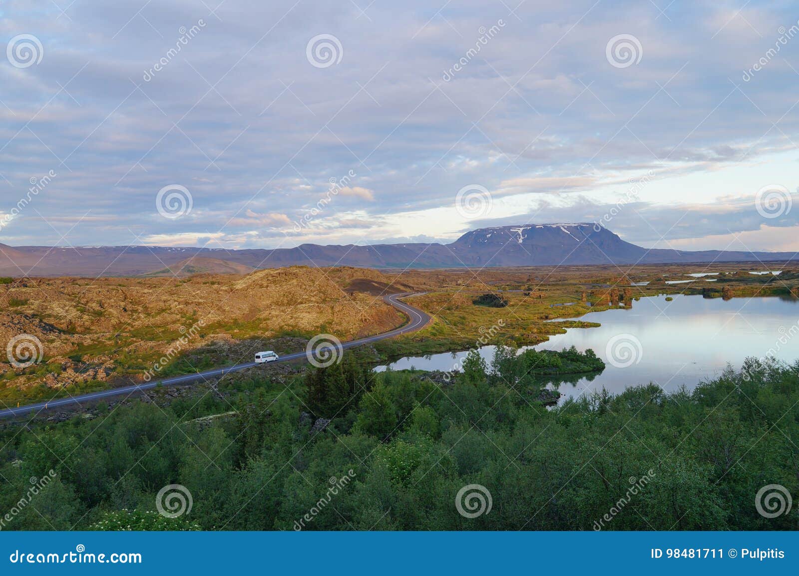 Askja is a Caldera Situated in Central Highlands of Iceland Stock Image ...