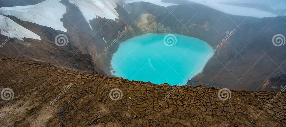 Askja lake stock image. Image of icelandic, view, water - 59744527