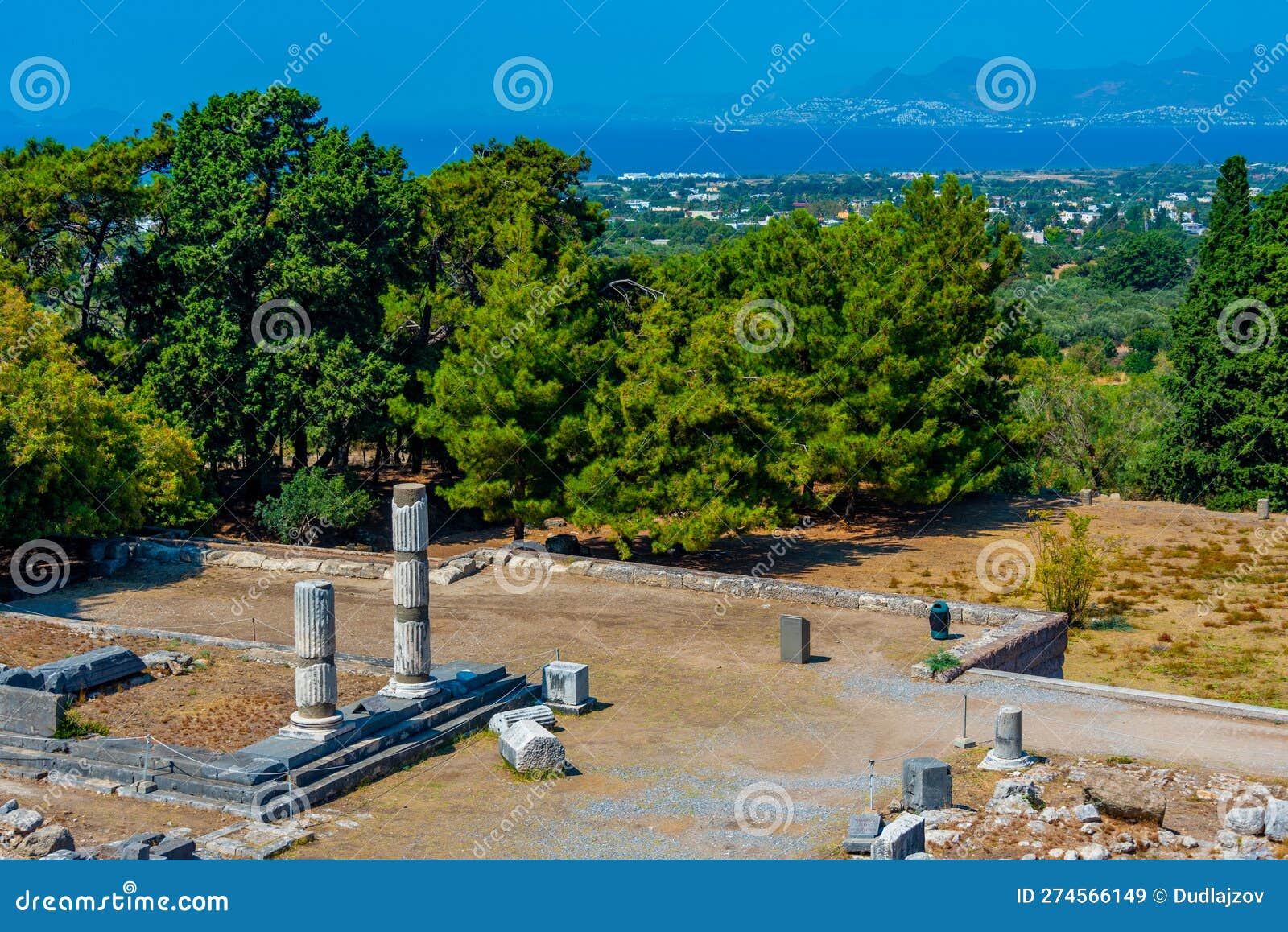 Asklepieion Ancient Ruins in Greek Island Kos Stock Image - Image of ...