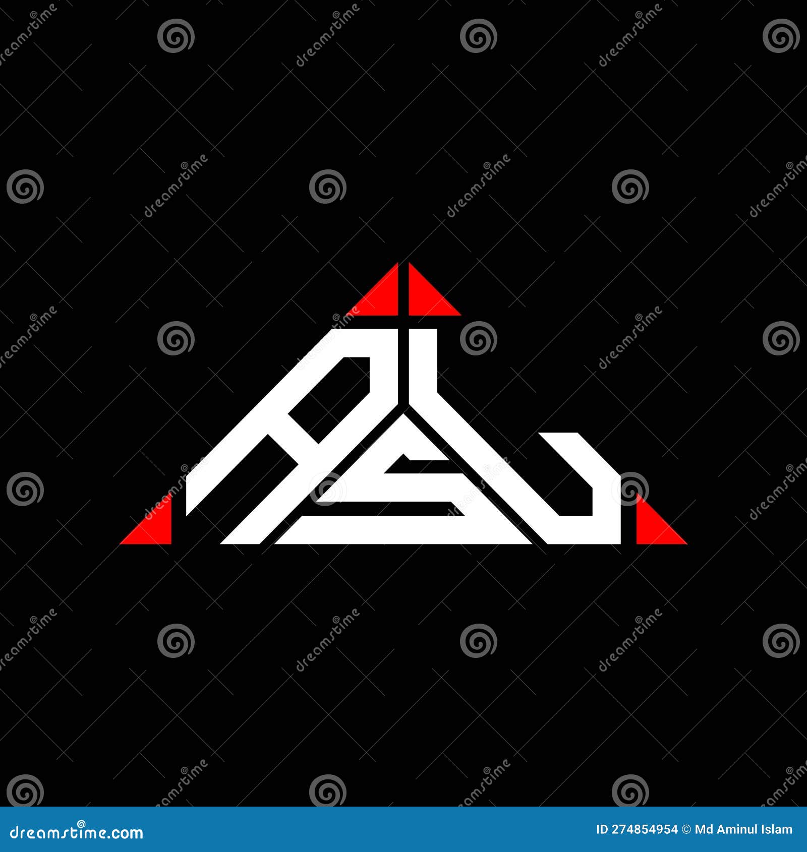 ASL Letter Logo Creative Design with Vector Graphic, ASL Simple and ...
