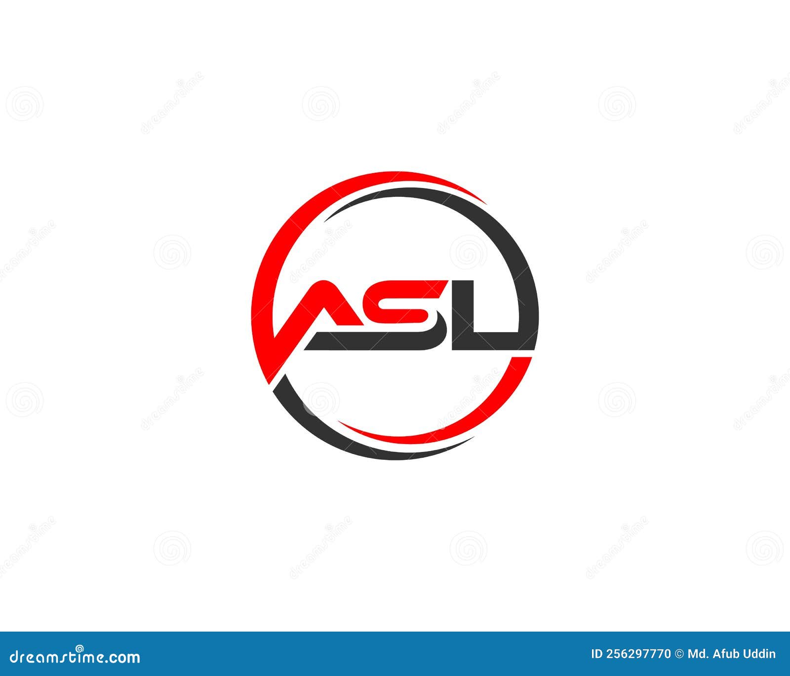 ASL Letter Logo Design Creative Icon Stock Vector - Illustration of ...
