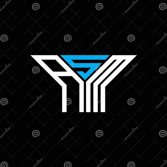 ASM Letter Logo Creative Design with Vector Graphic, ASM Stock Vector ...