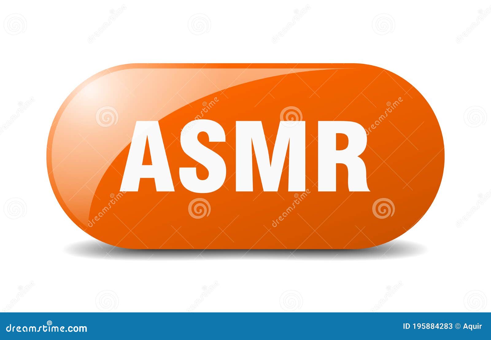 Asmr Button. Asmr Sign. Key. Push Button Stock Vector - Illustration of ...