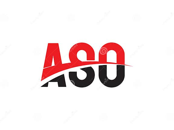 ASO Letter Initial Logo Design Vector Illustration Stock Vector ...