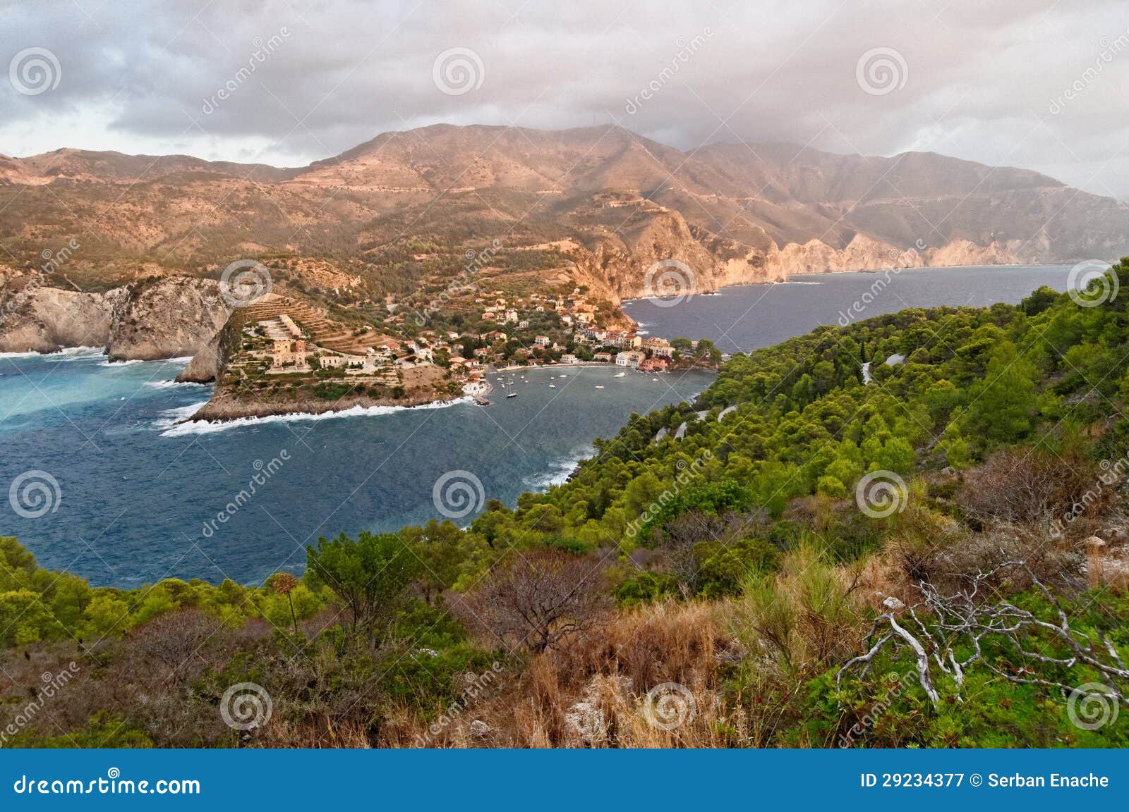 Asos island stock image. Image of landscape, archipelago - 29234377