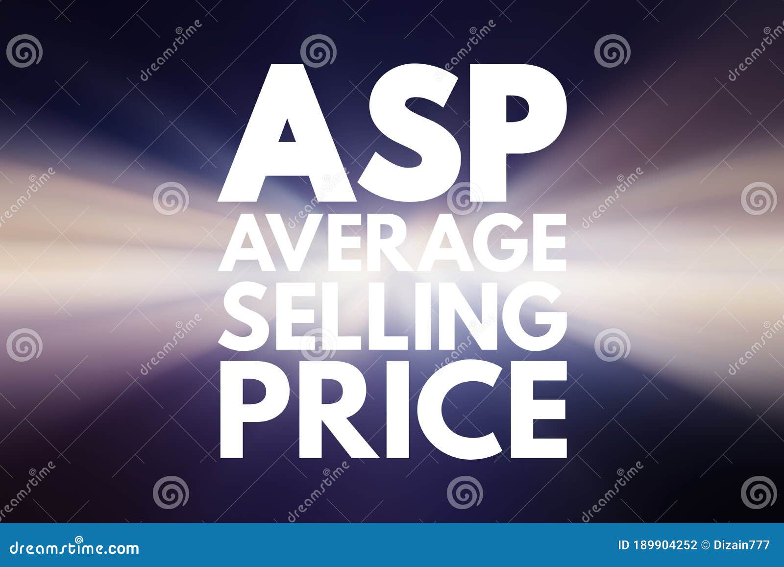 ASP - Average Selling Price Acronym, Business Concept Background Stock ...