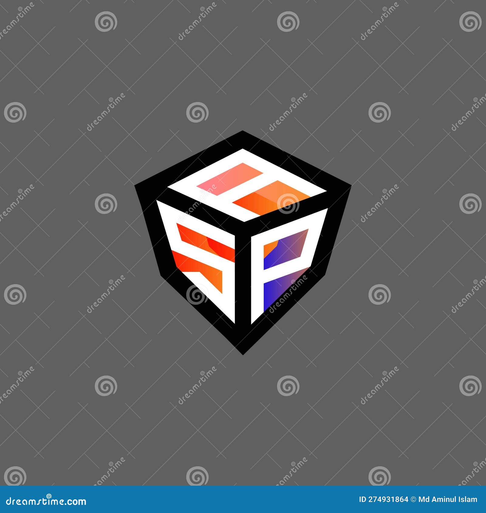 ASP Letter Logo Creative Design with Vector Graphic, ASP Stock Vector ...
