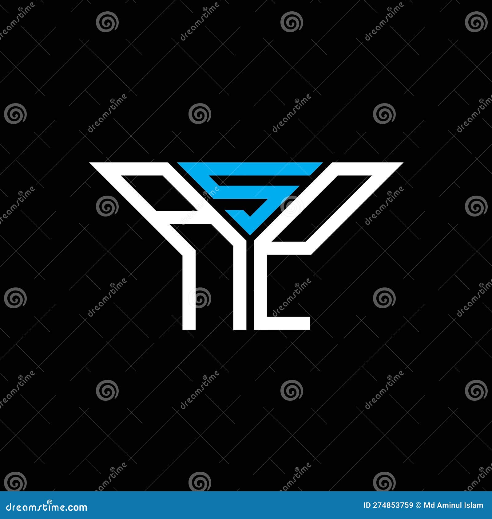 ASP Letter Logo Creative Design with Vector Graphic, ASP Stock Vector ...