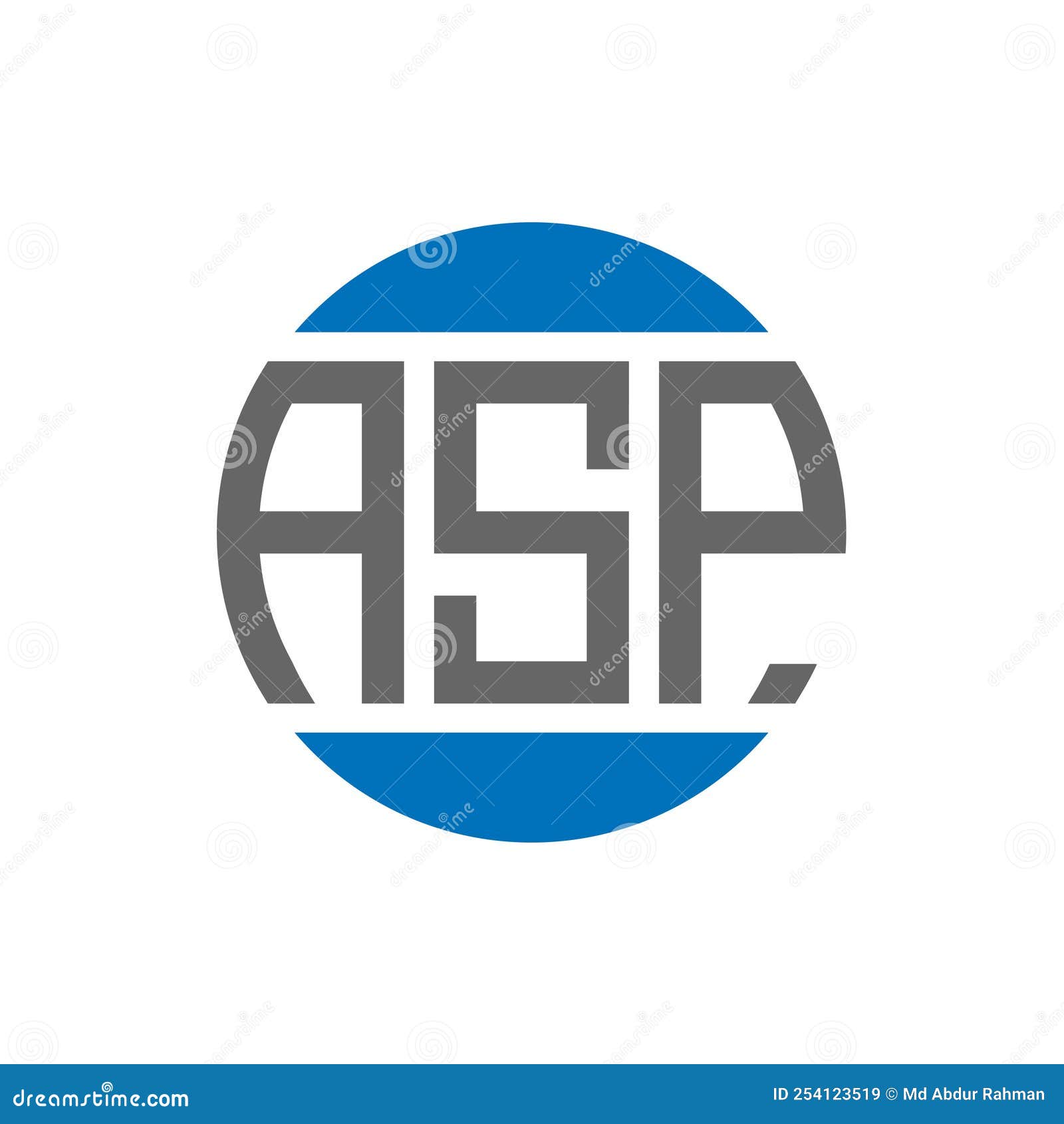 ASP Letter Logo Design on White Background. ASP Creative Initials ...