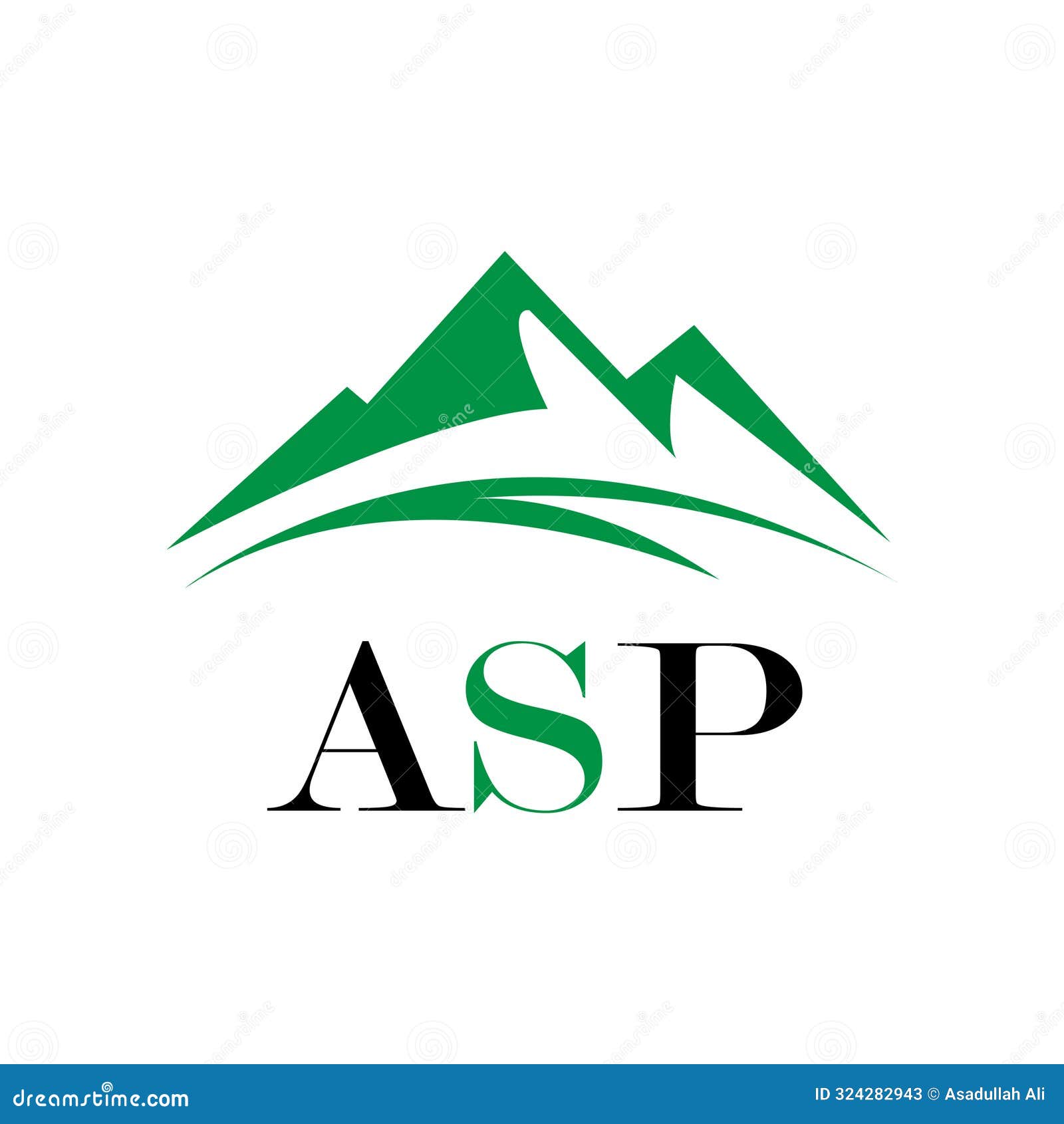 ASP Letter Logo Design on White Background. Creative Modern ASP Letter ...