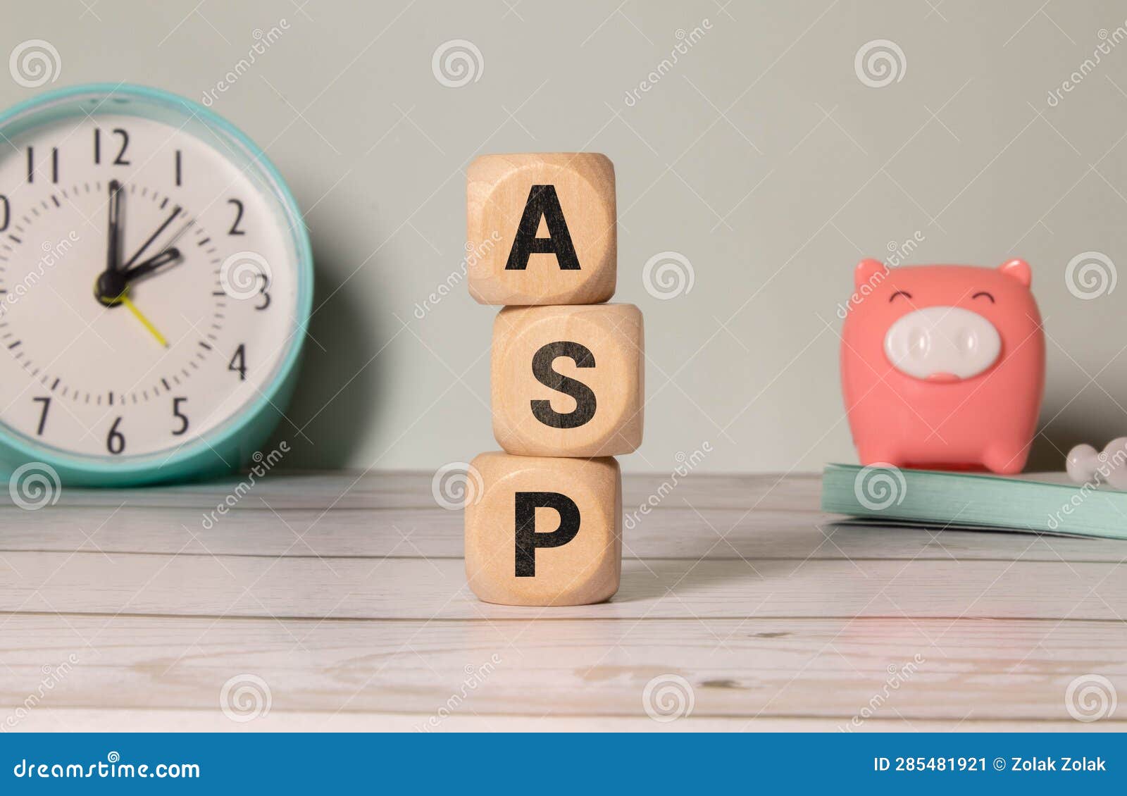 ASP Sign on the Wooden Cubes on the Blackground Stock Image - Image of ...