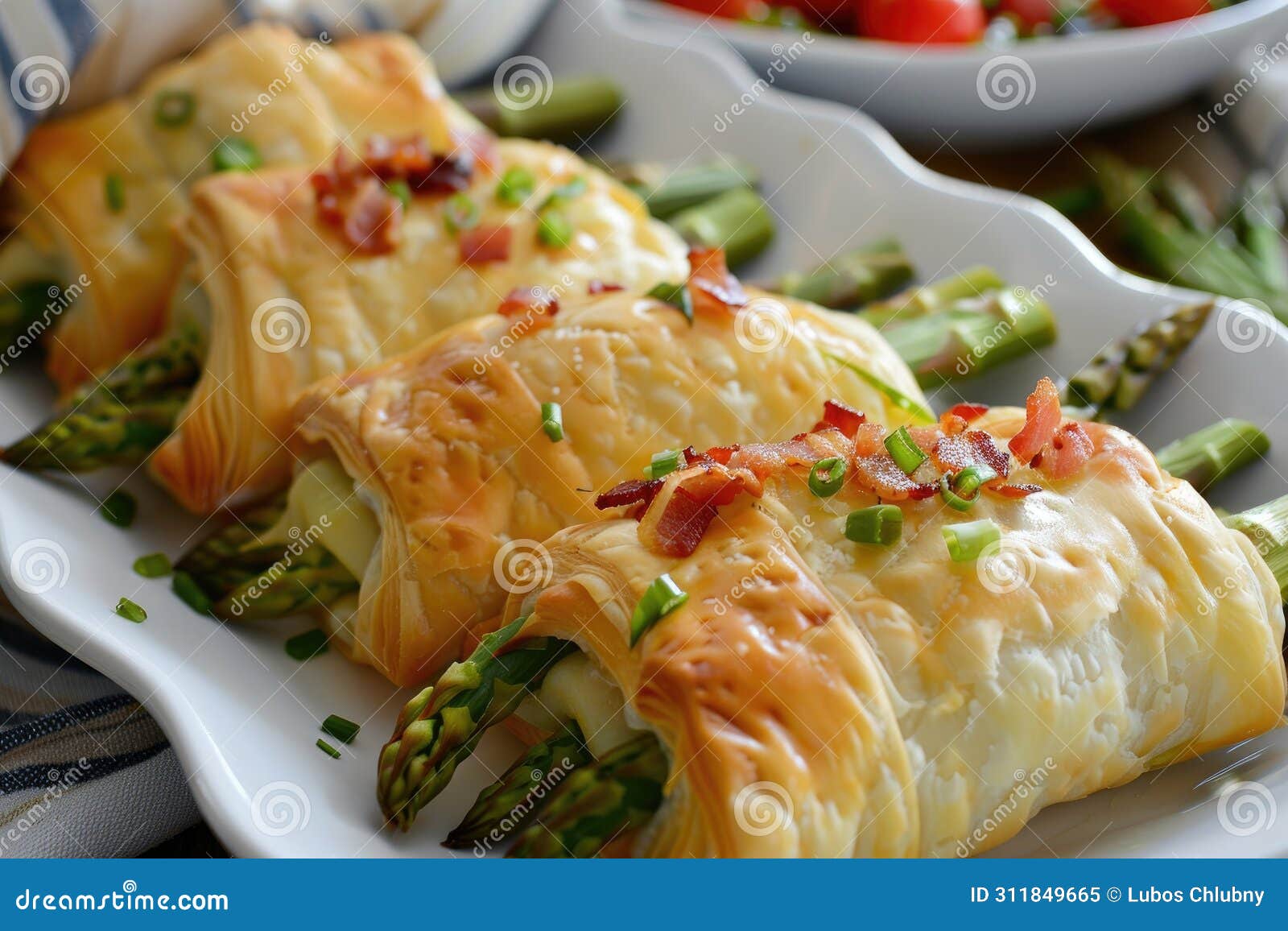 Puff Pastry Turnovers Filled With Fruit, Custard Or Cream Royalty-Free ...