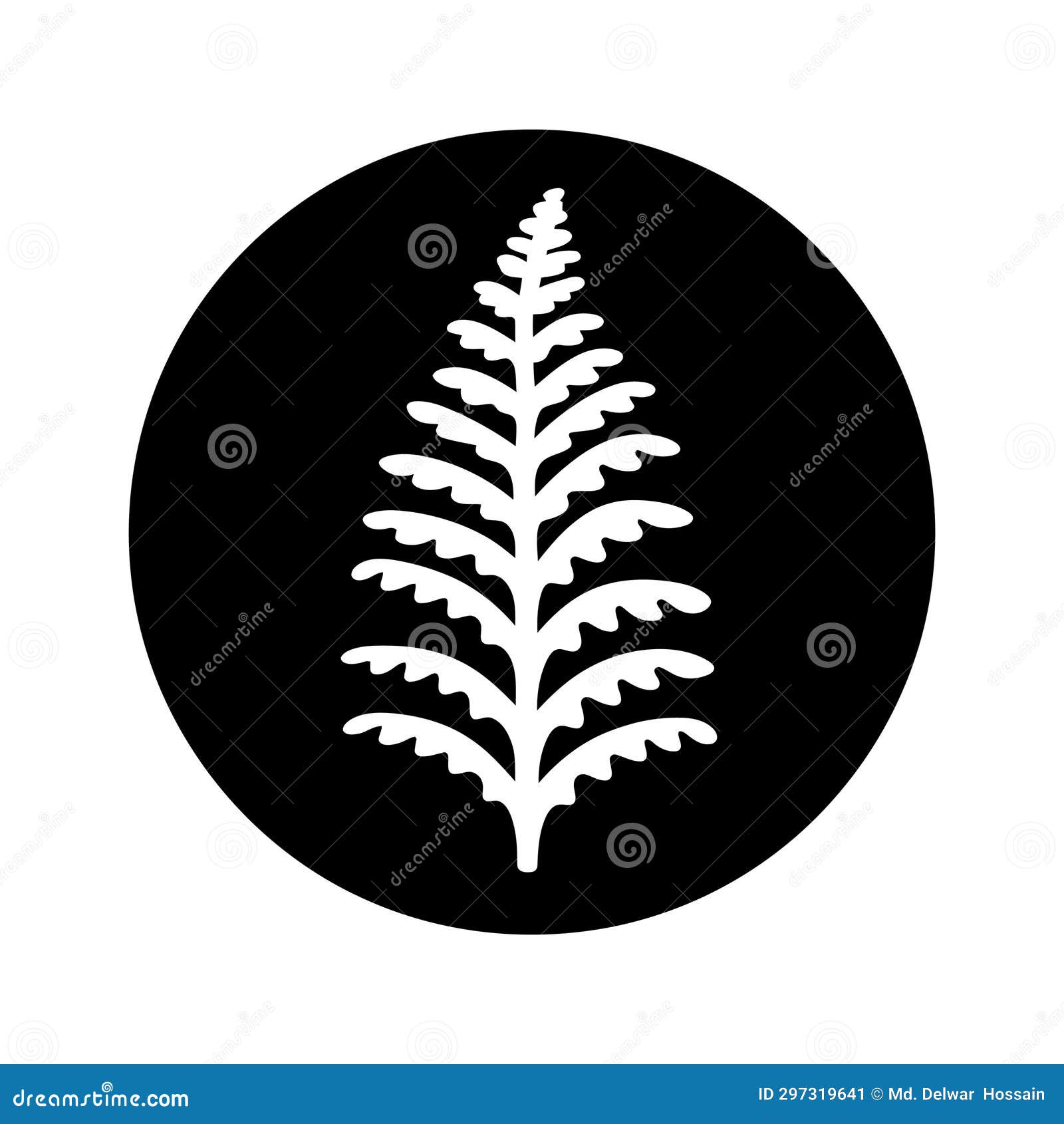 Fern Icon Vector Isolated On White Background, Fern Sign , Line ...