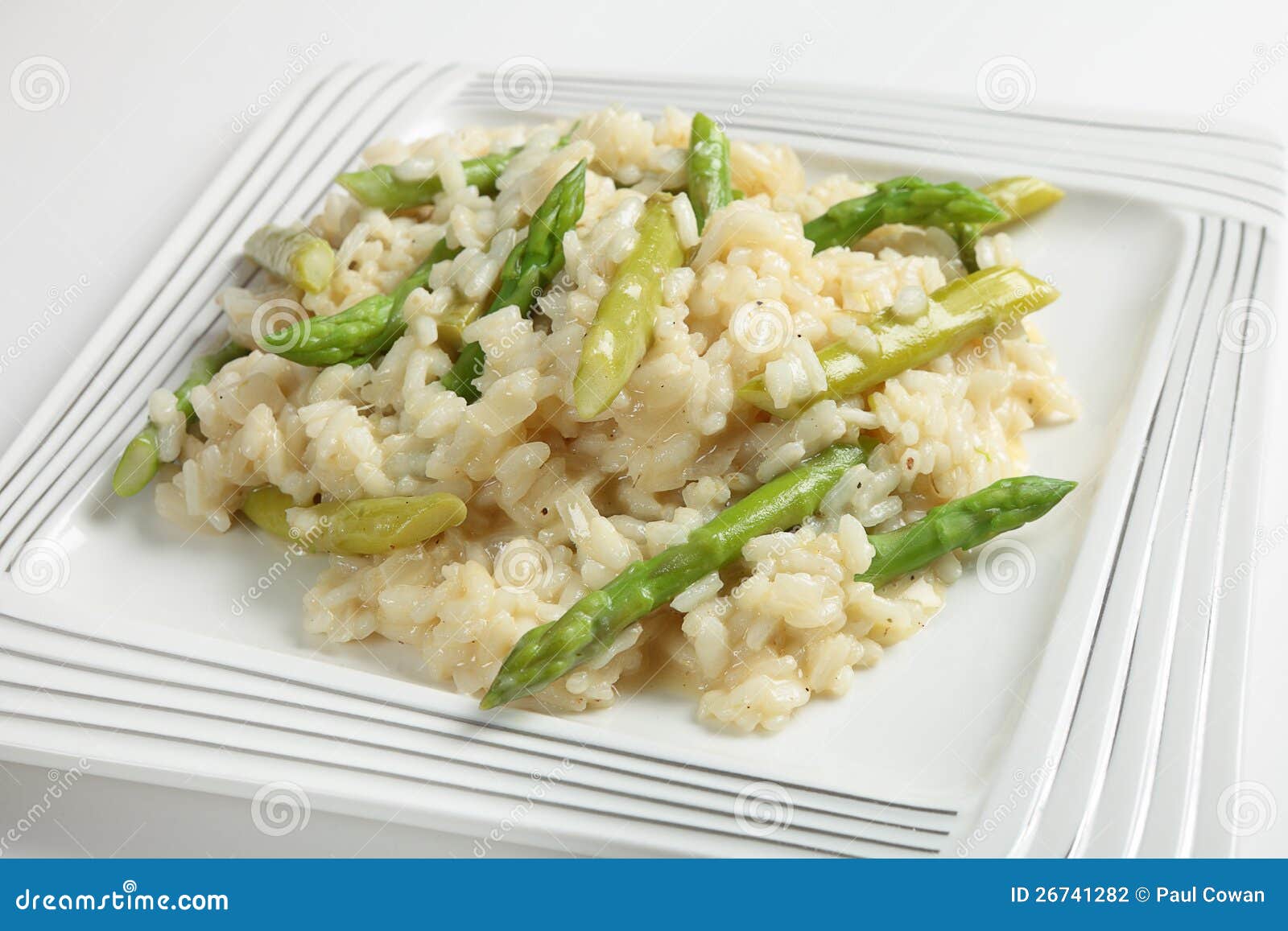 Asparagus risotto plate stock photo. Image of italian - 26741282