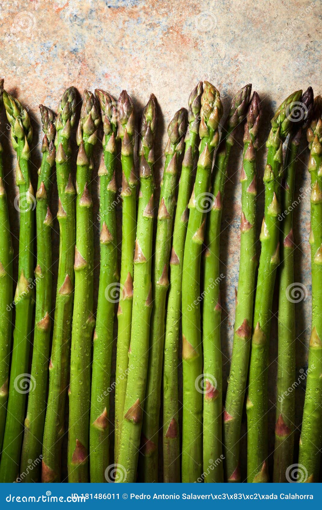 Asparagus on a table stock image. Image of green, culinary - 181486011