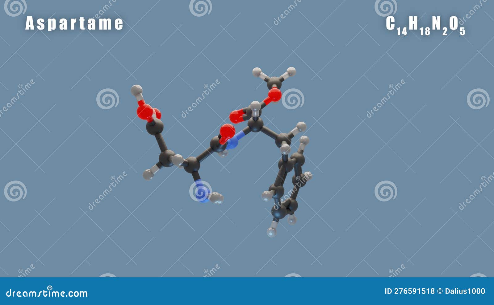 Aspartame Molecule Structure Illustration. Royalty-Free Stock ...