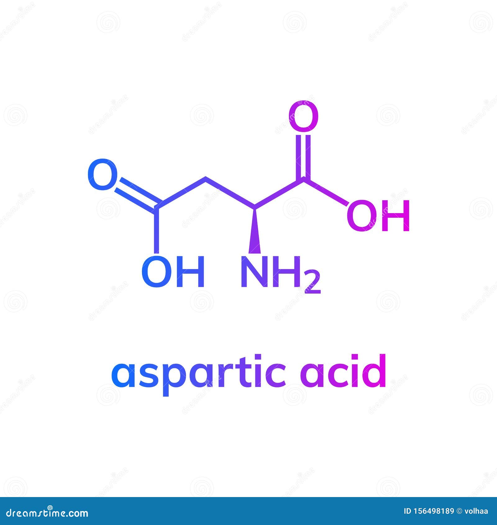 Aspartic amino acid Asp stock vector. Illustration of molecule - 156498189 Aspartic amino acid Asp stock vector. Illustration of molecule - 156498189