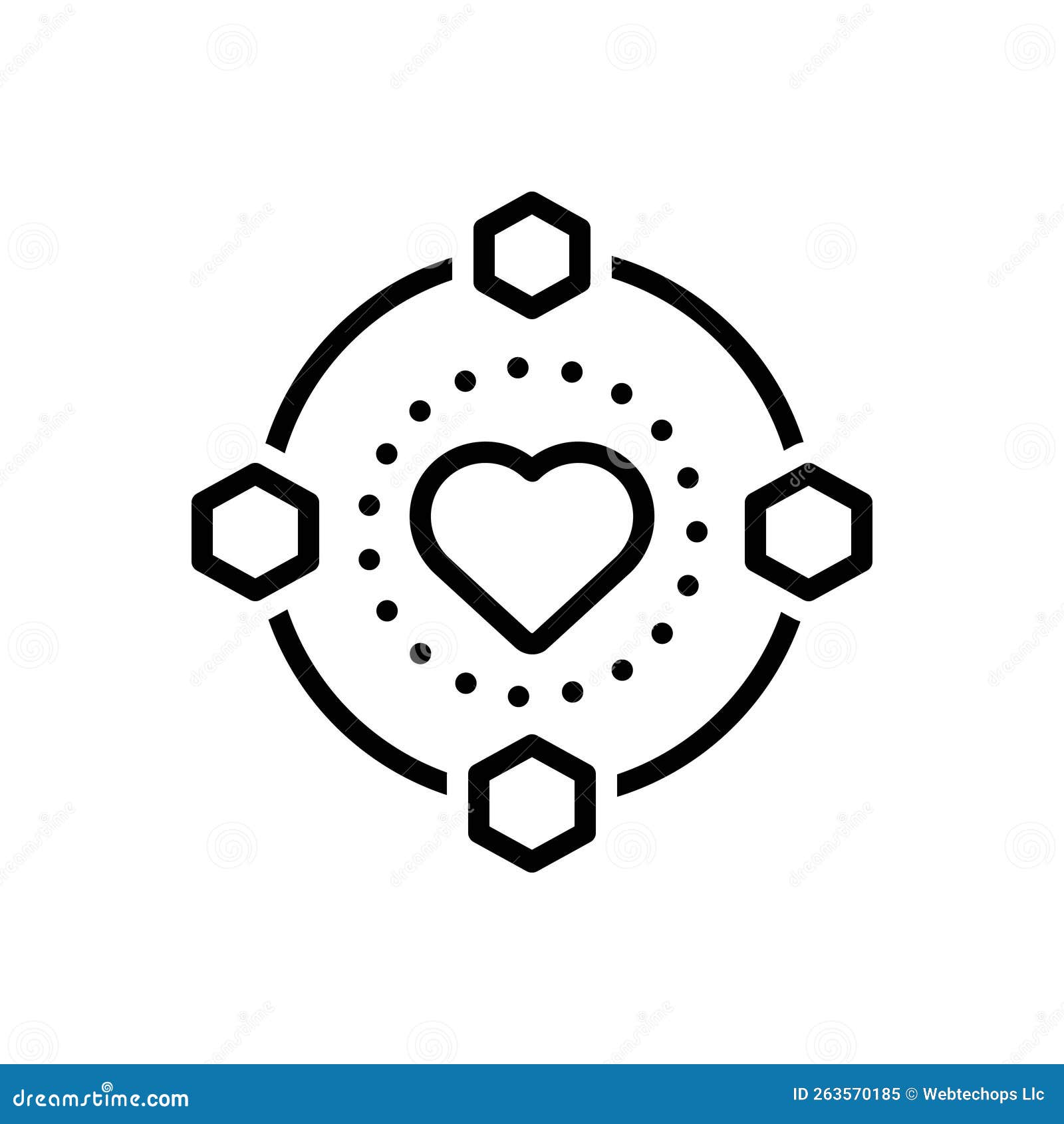 Black Line Icon for Aspects, Feature and Facet Stock Vector ...