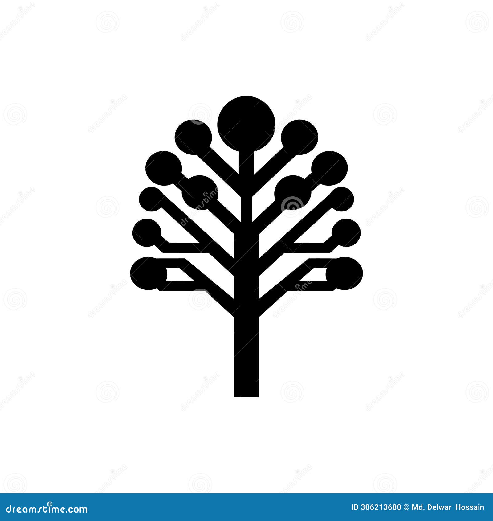 Aspen - Tree Illustration. Black And White Ink Leaves Drawing. Coloring ...