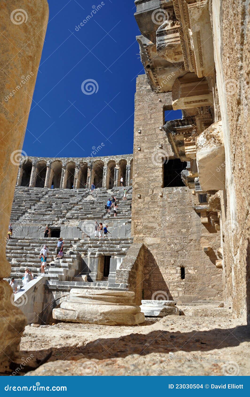 Aspendos amphitheatre editorial stock image. Image of ancient - 23030504