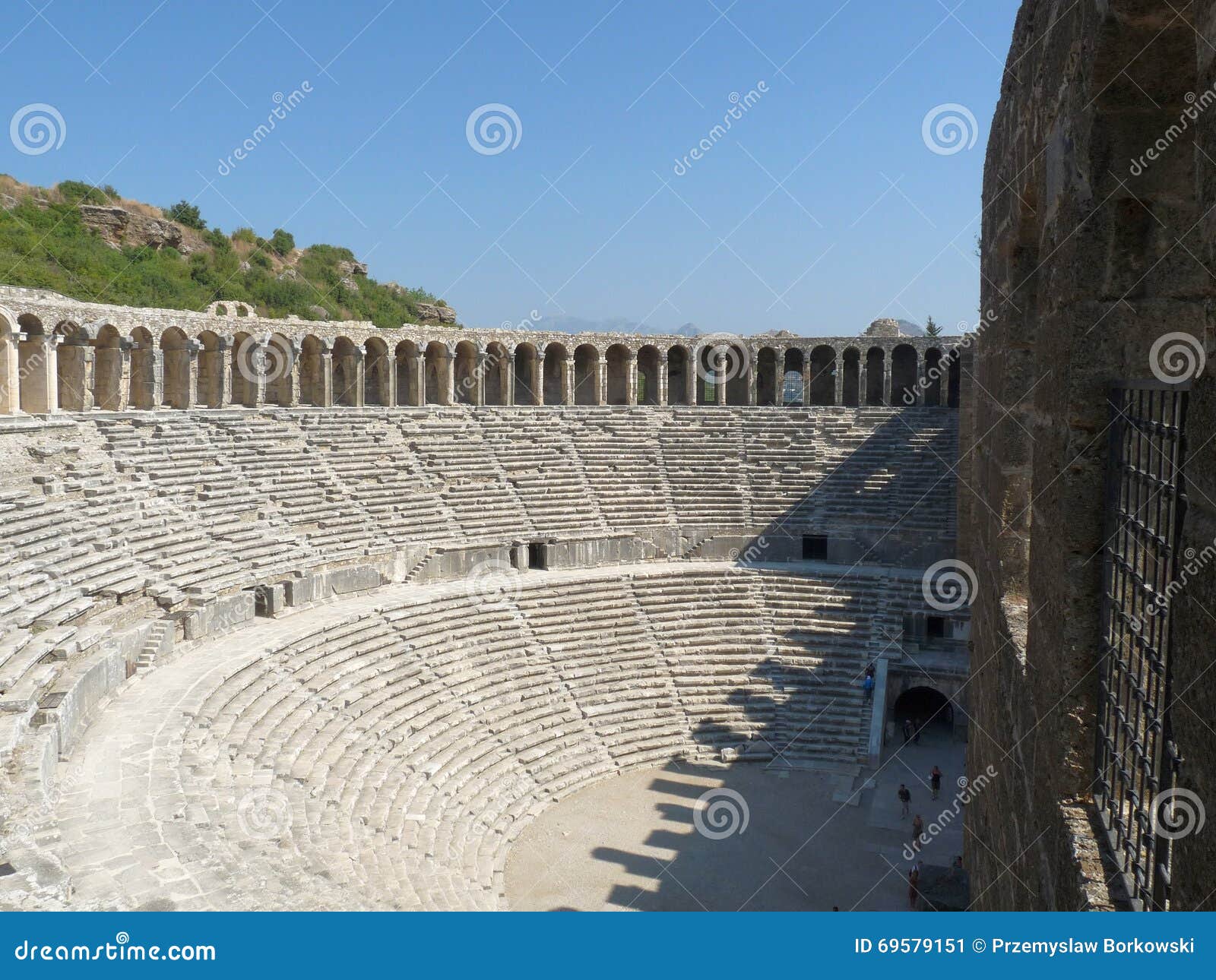 The Aspendos Amphitheatre, Anatolia Stock Image - Image of ruins, stone ...
