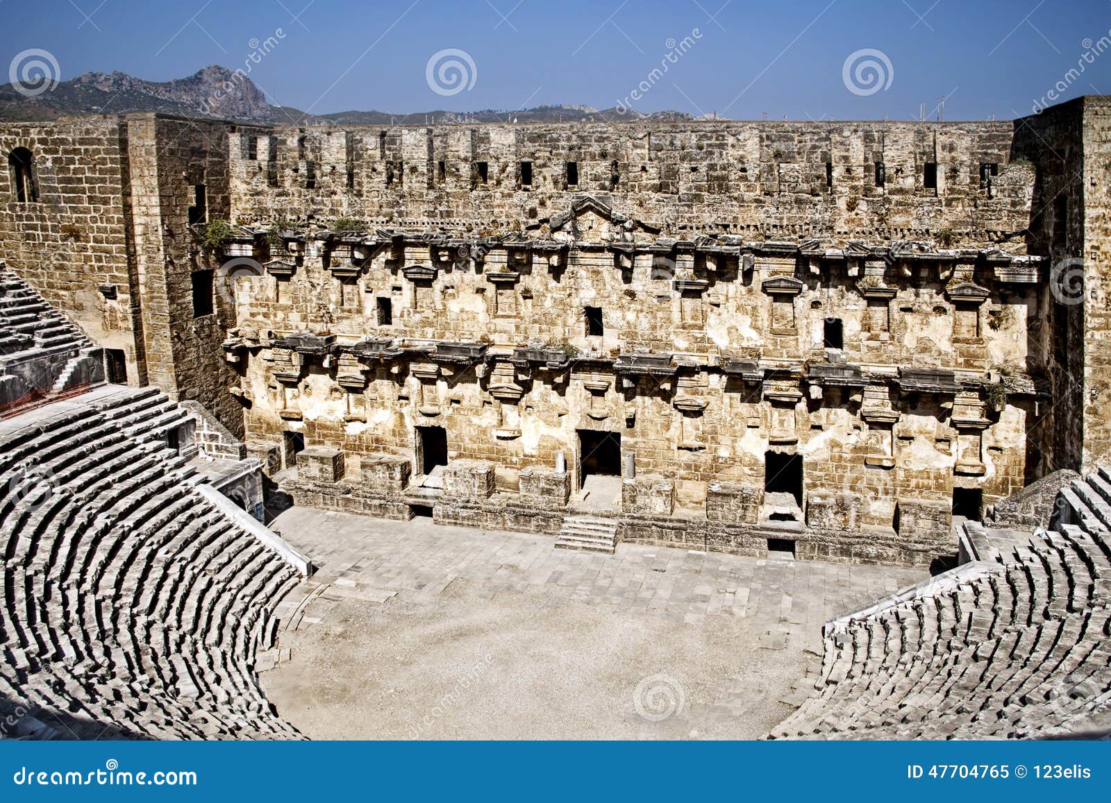 Aspendos Turkey stock image. Image of monument, antique - 47704765