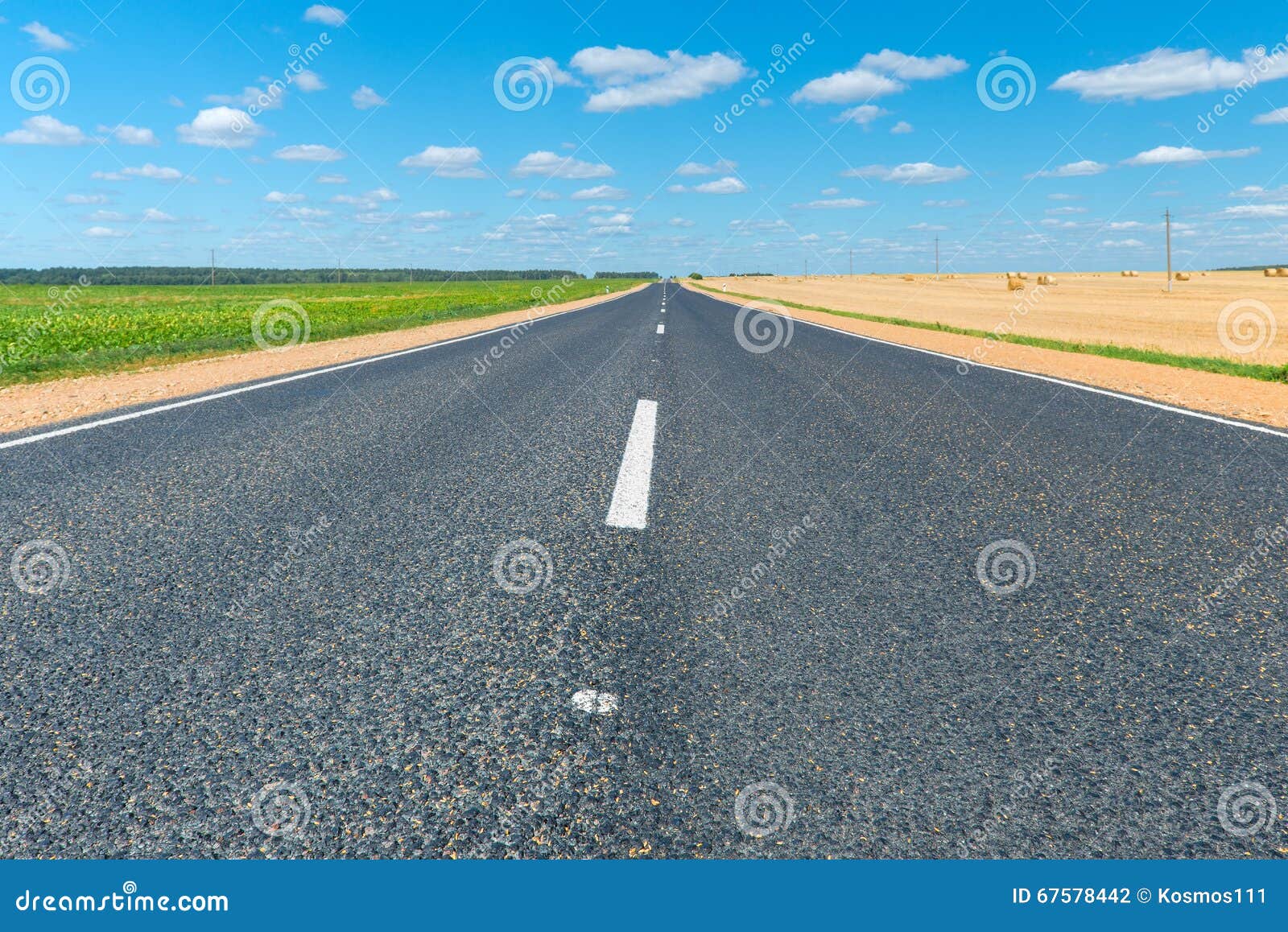 Asphalt Automobile Road Close-up Stock Photo - Image of cloud, outdoor ...