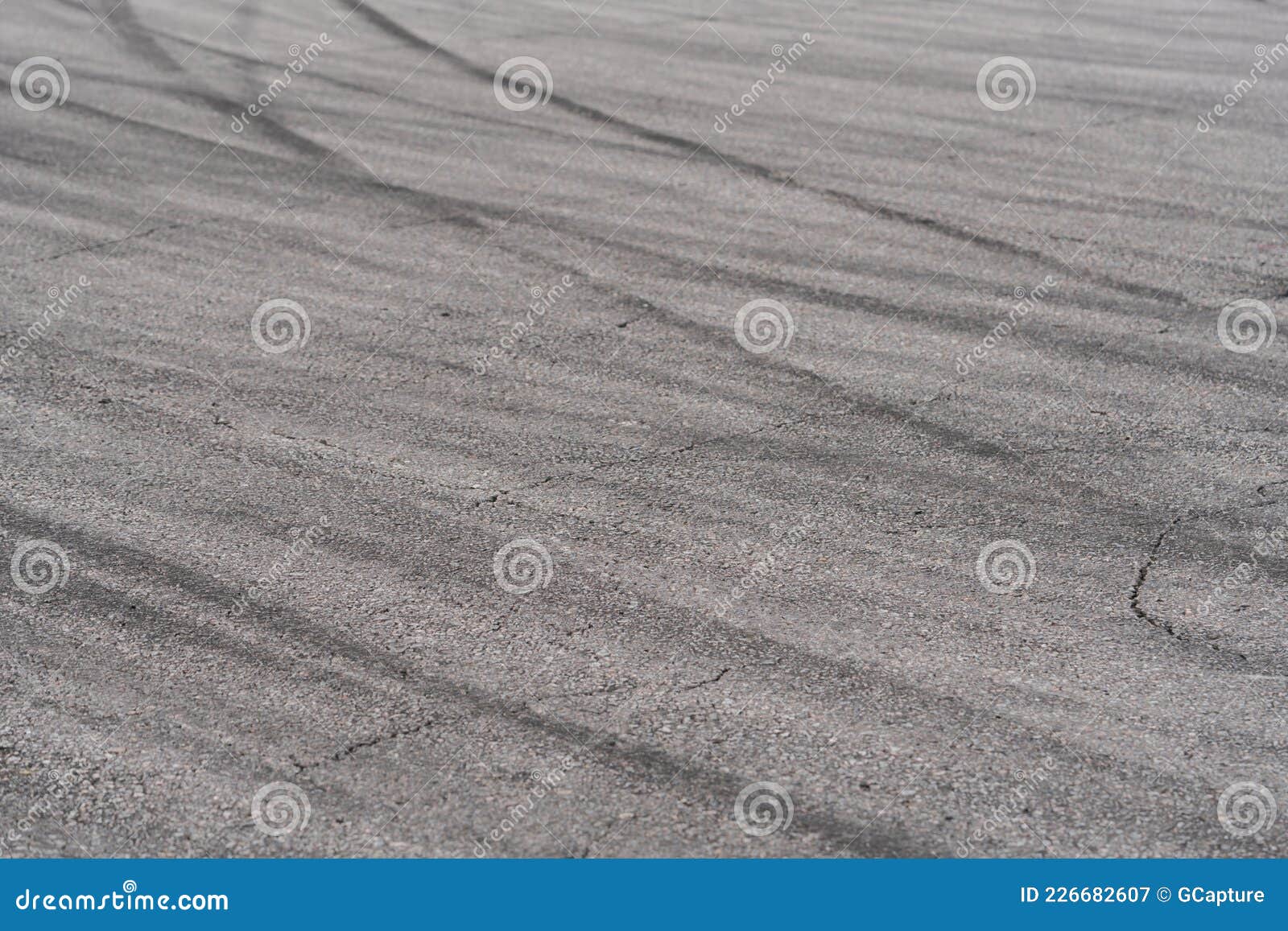 Asphalt with Black Rubber Marks from Tyres Stock Image - Image of ...