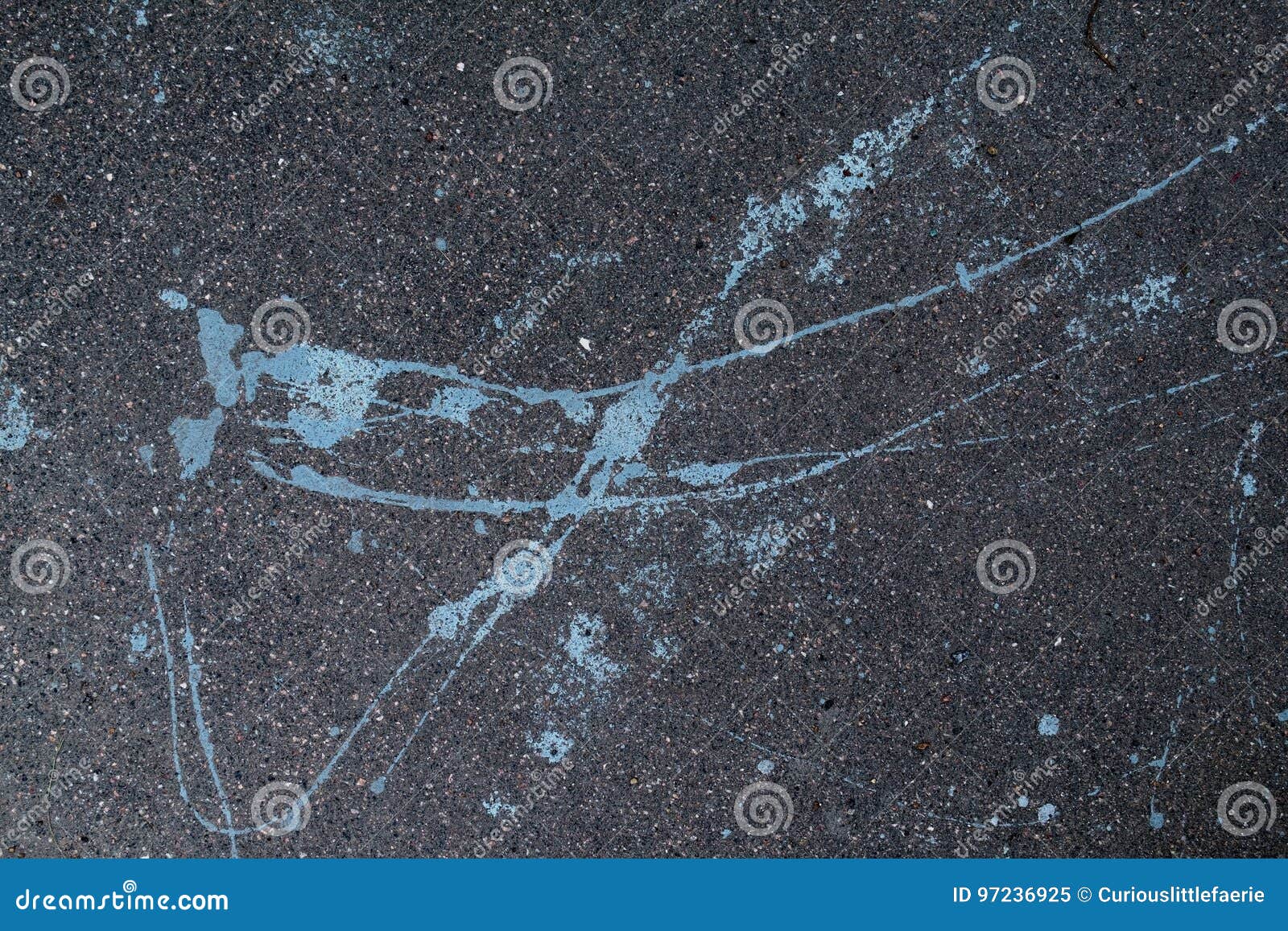 Asphalt with Blue Paint Texture Photo. Stock Image - Image of ...