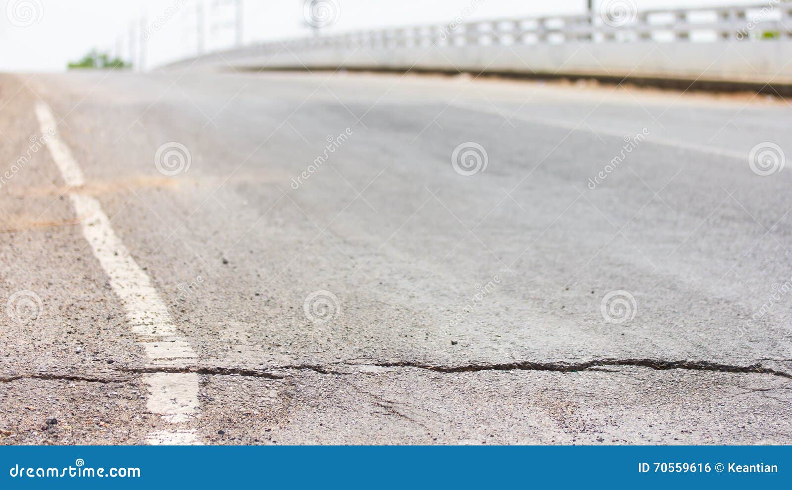 Asphalt bridge cracks. stock photo. Image of crack, accident - 70559616