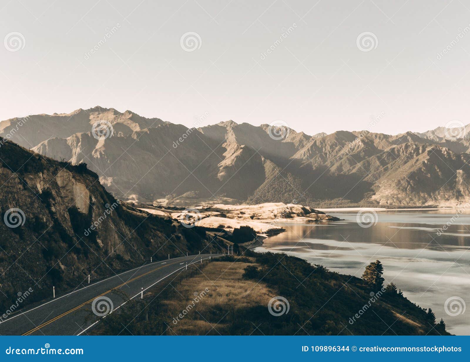 Asphalt, Cliff, Foggy Picture. Image: 109896344