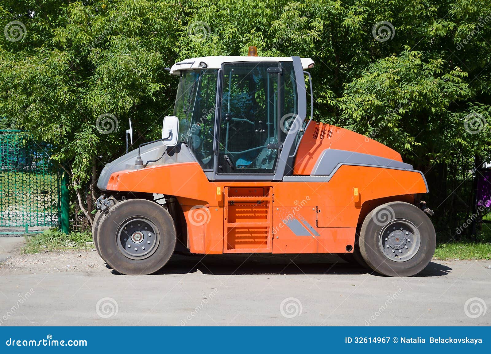Compactor At Road Compaction Works Royalty-Free Stock Photo ...