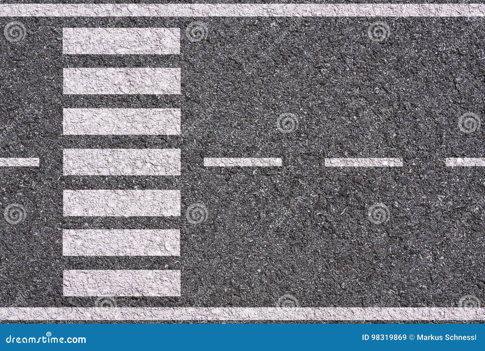 Asphalt - Crosswalk and White Lines Stock Image - Image of urban ...