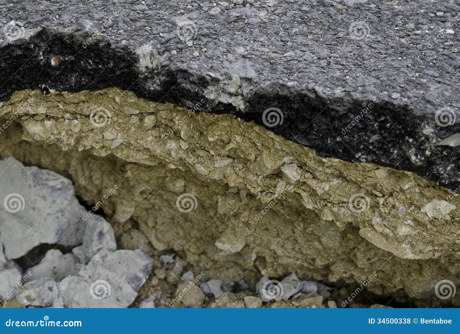 Asphalt Damage with Cracks at Street Stock Photo - Image of danger ...