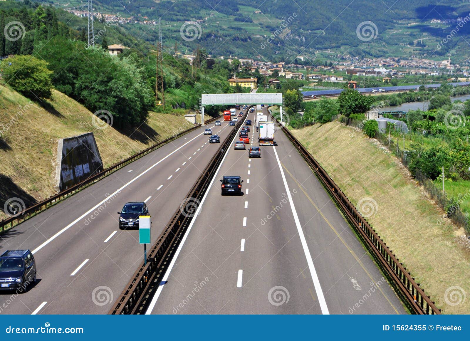 Asphalt highway stock image. Image of travel, landscape - 15624355