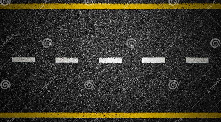 Road Top View. Asphalt Highway Marks. Stock Photo - Image of black ...