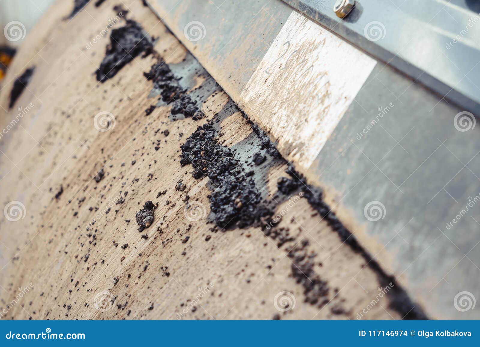 Asphalt laying machines stock photo. Image of bitumen - 117146974