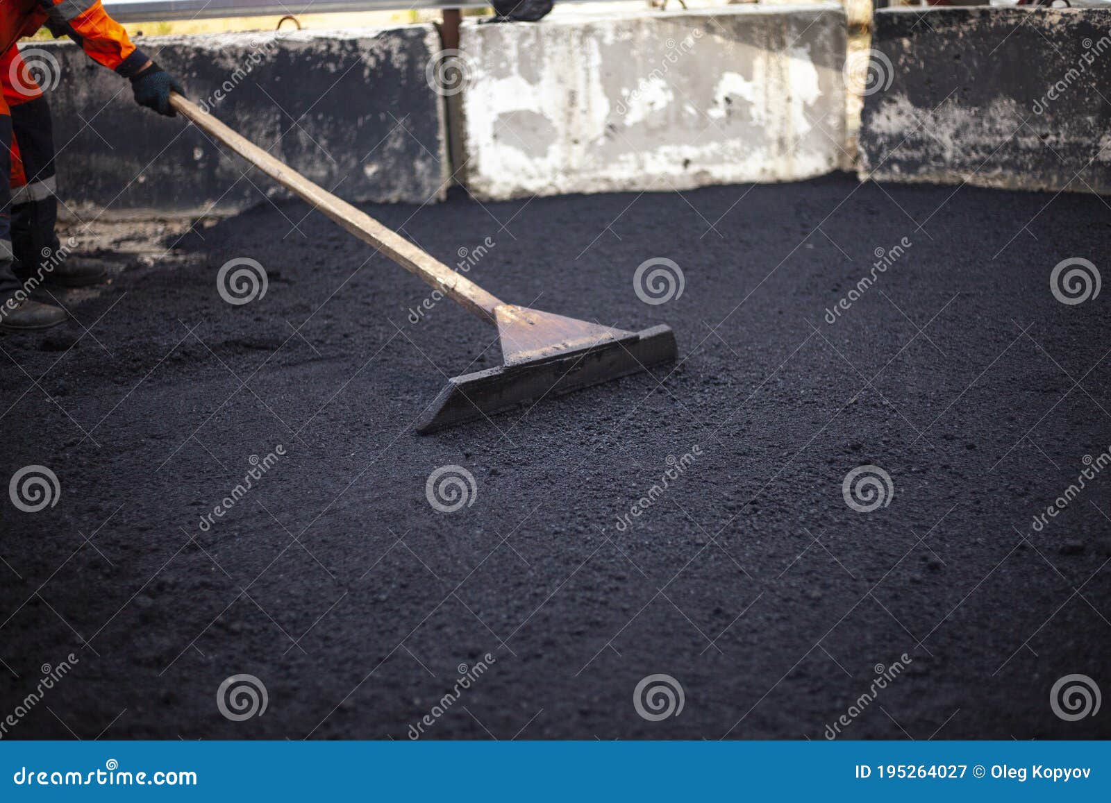 Asphalt Laying. Road Surface Repair Stock Image - Image of black ...