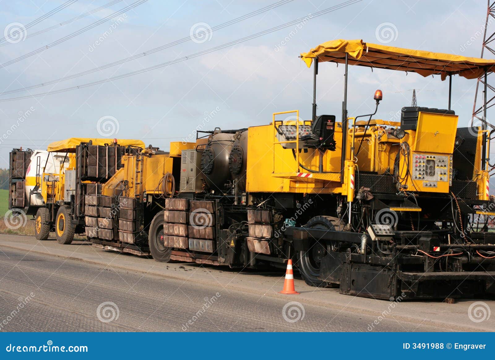 Asphalt machine 1 stock photo. Image of bituminize, industries - 3491988