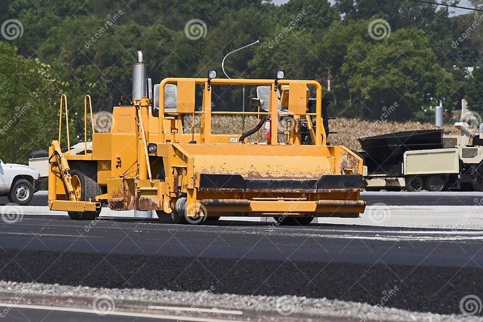 Asphalt machine stock image. Image of labour, industrial - 1277981