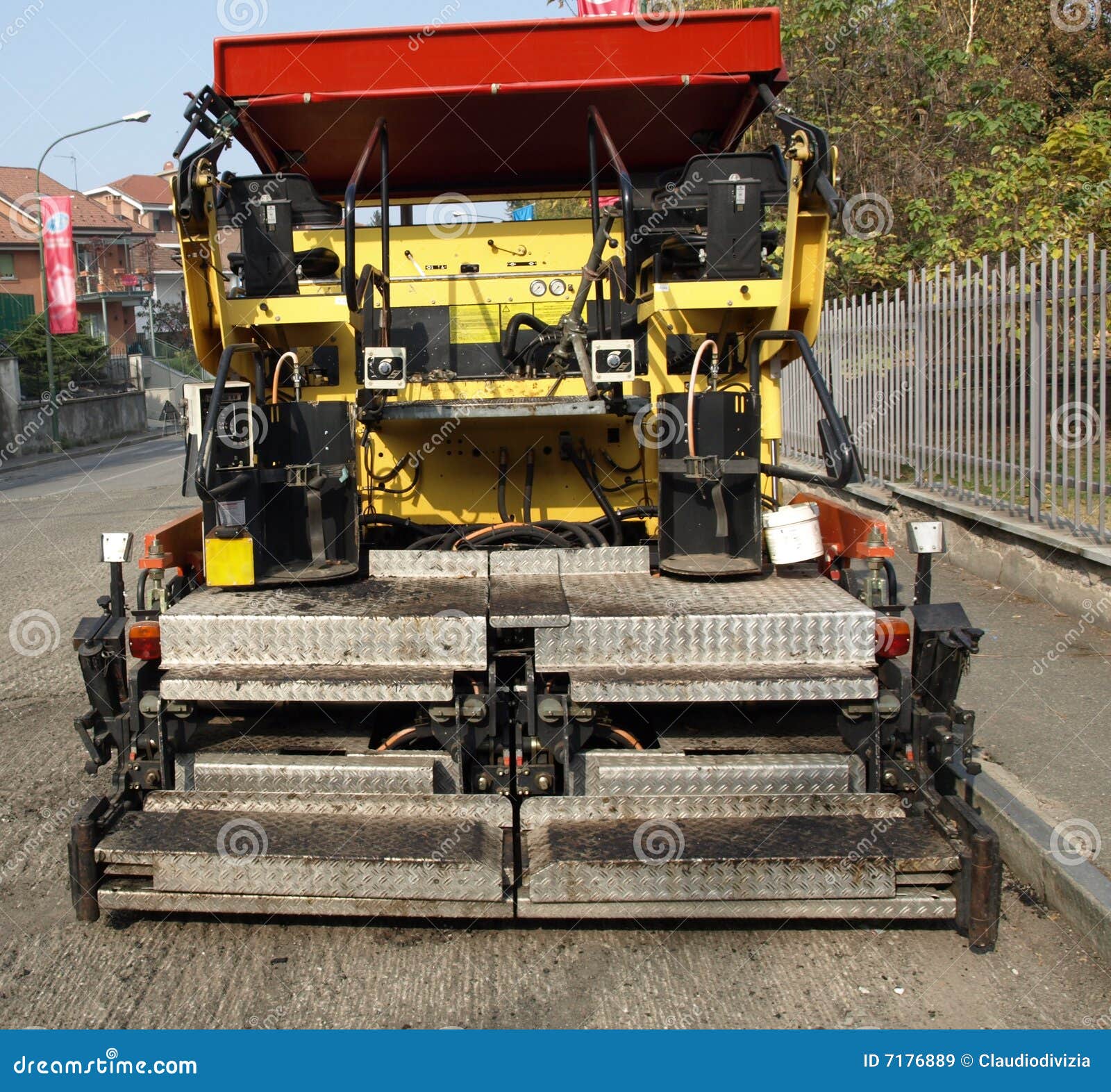 Asphalt machine stock image. Image of sidewalk, asphalt - 7176889