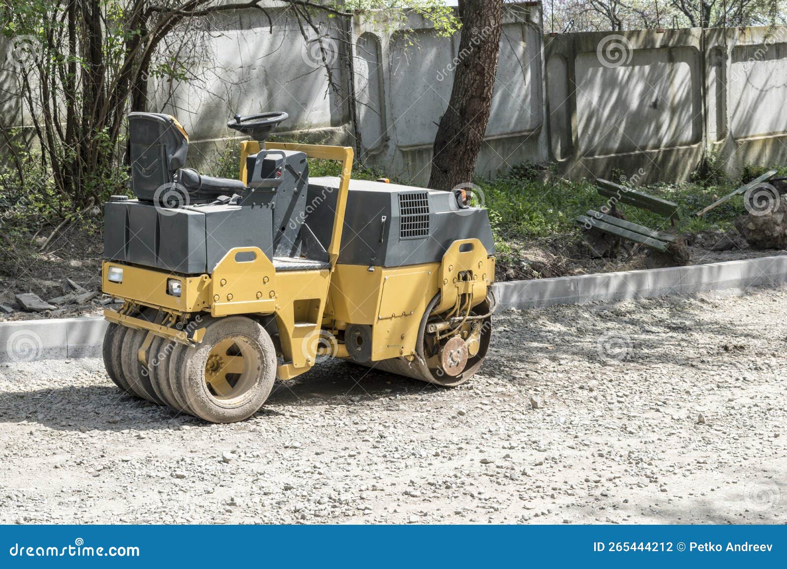Asphalt Machine that is on the Road and is Ready To Work Stock Photo ...