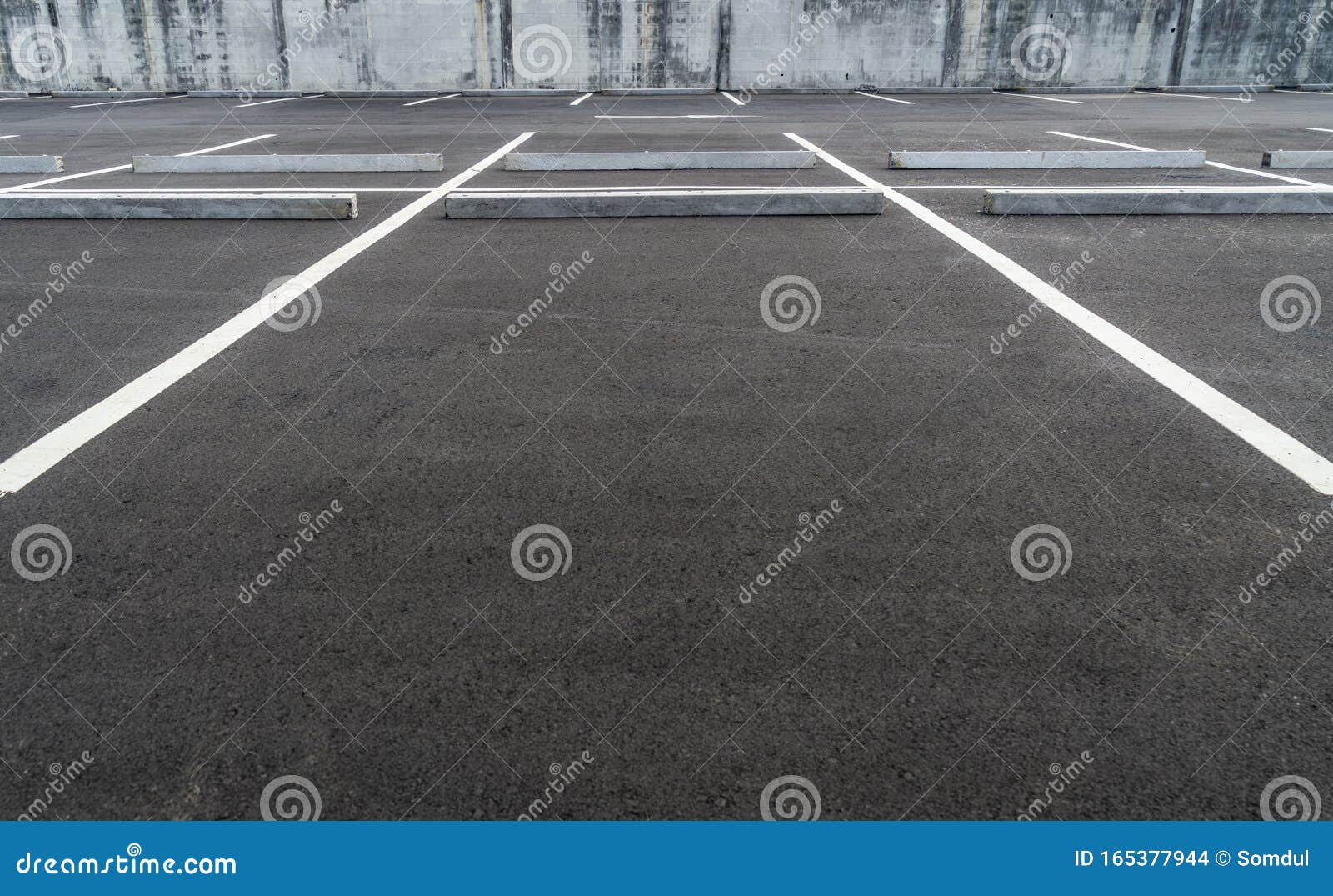 Asphalt parking lot stock photo. Image of automobile - 165377944