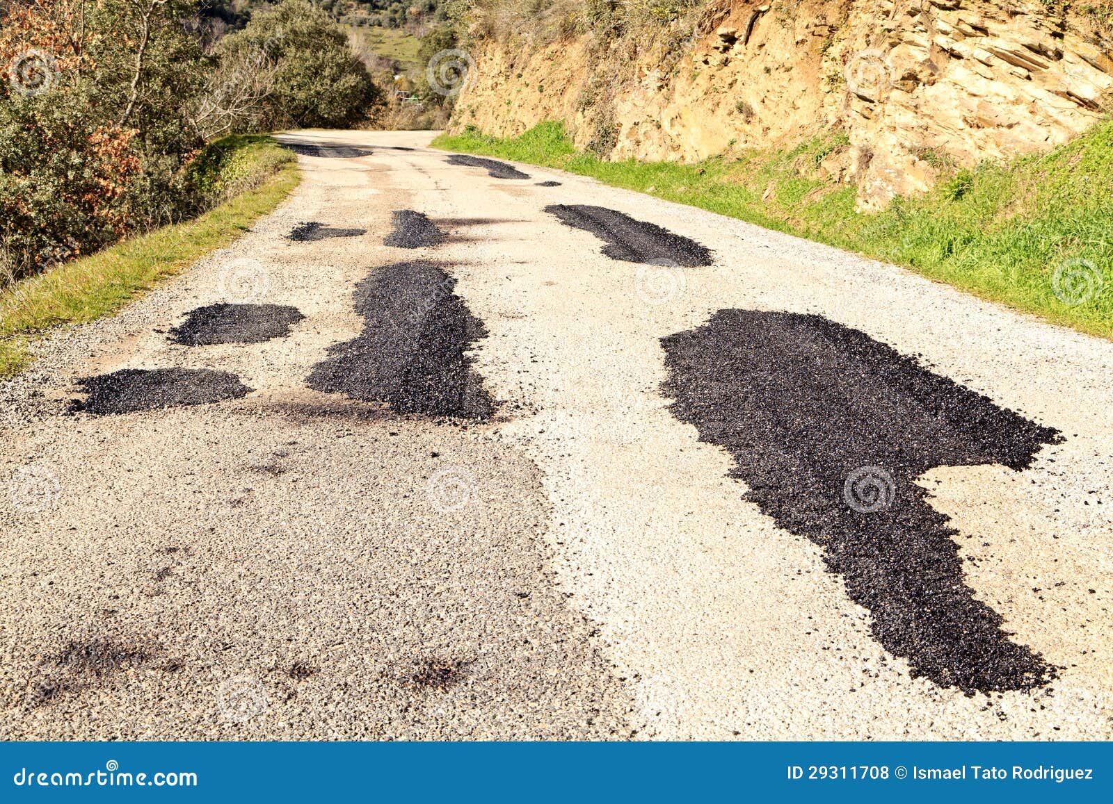 Asphalt Patches stock photo. Image of patchwork, horizontal - 29311708