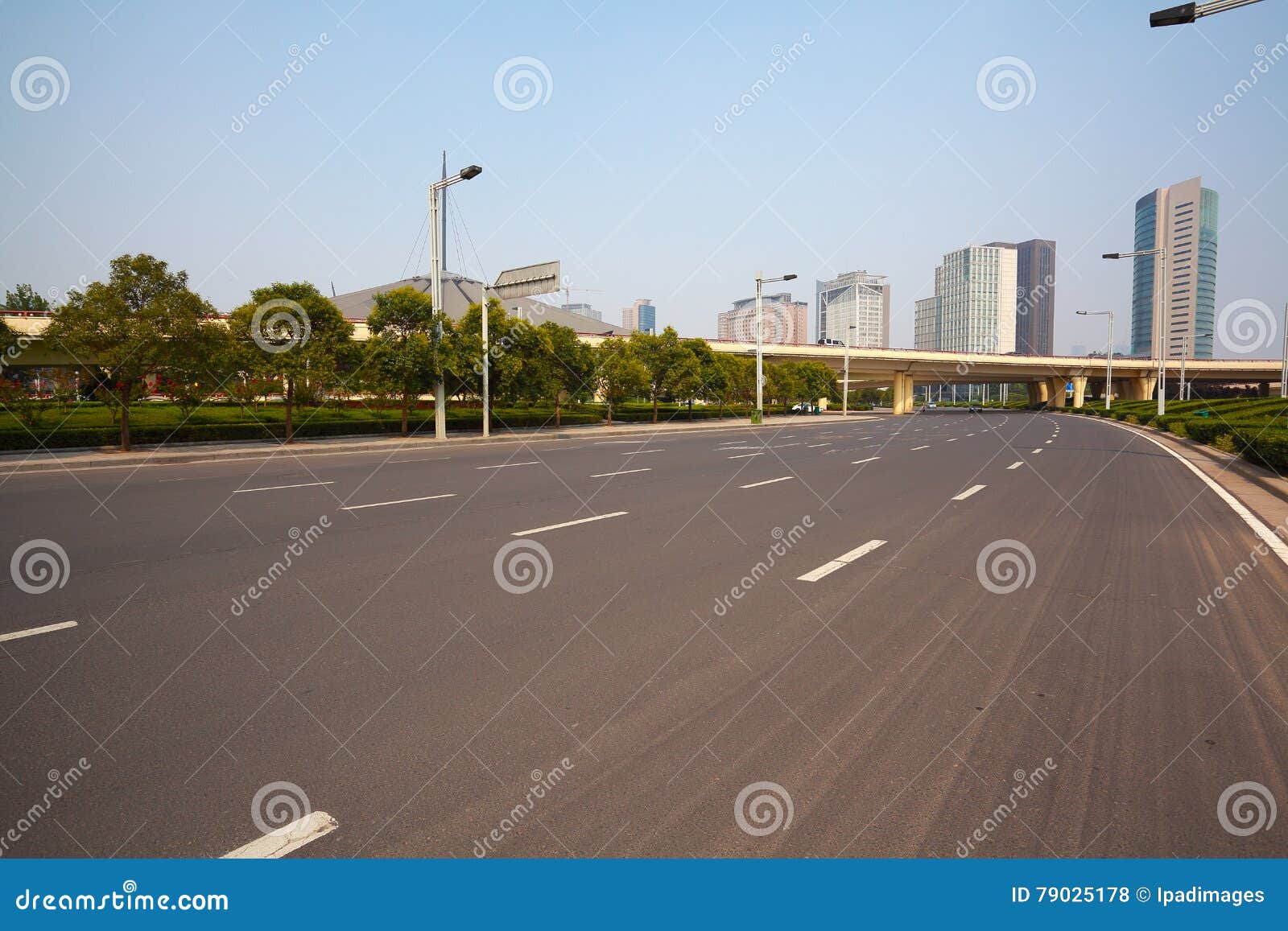 Asphalt pavement city road stock photo. Image of highway - 79025178