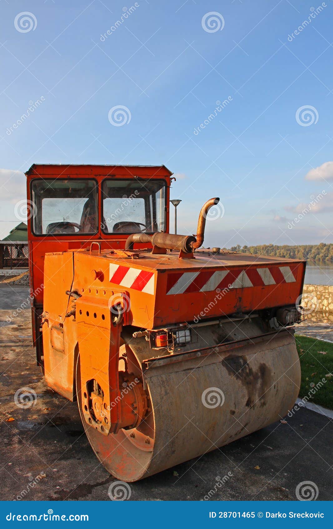 Asphalt paving machine stock image. Image of asphalt - 28701465
