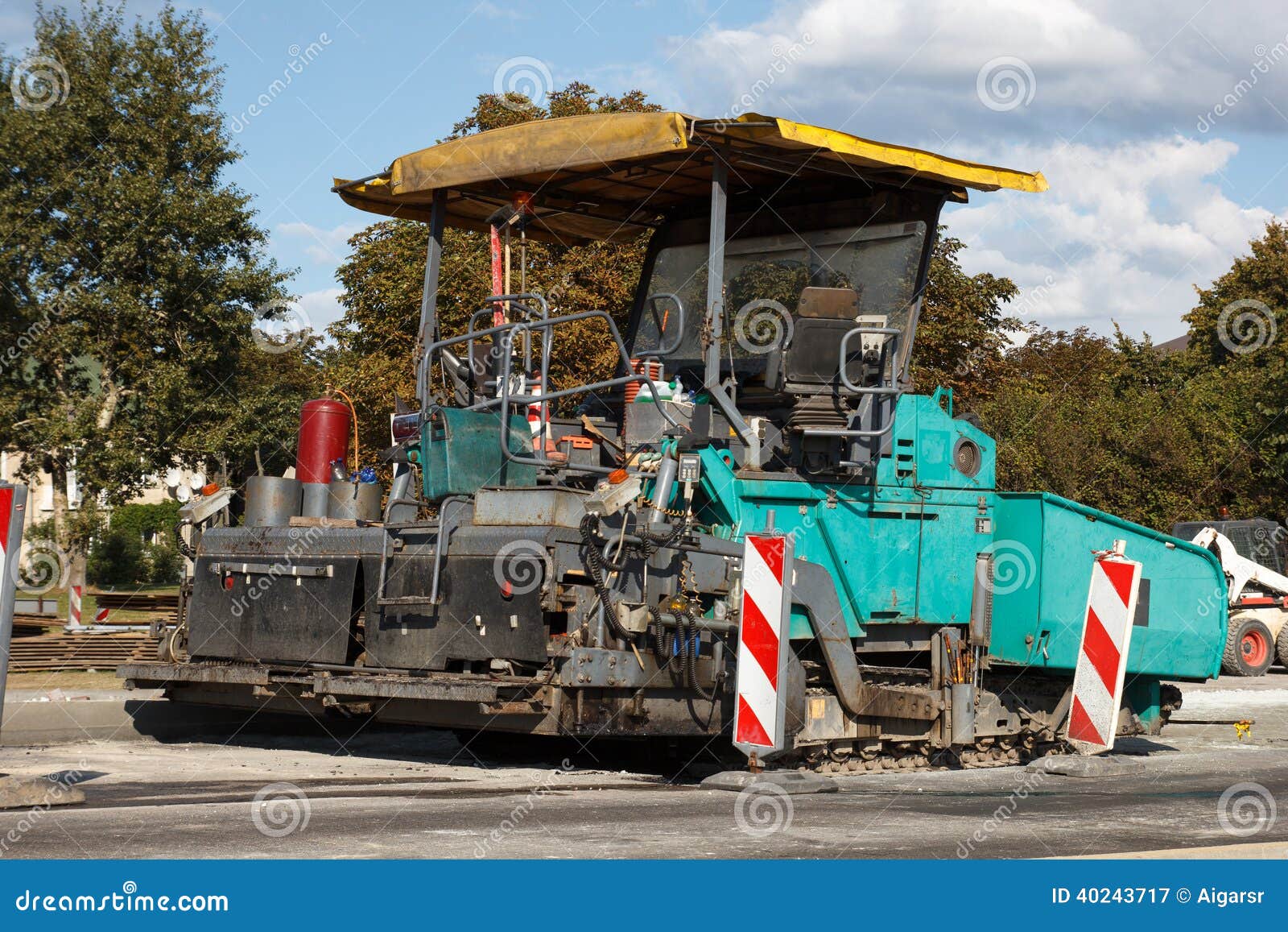 Asphalt paving machine stock image. Image of equipment - 40243717
